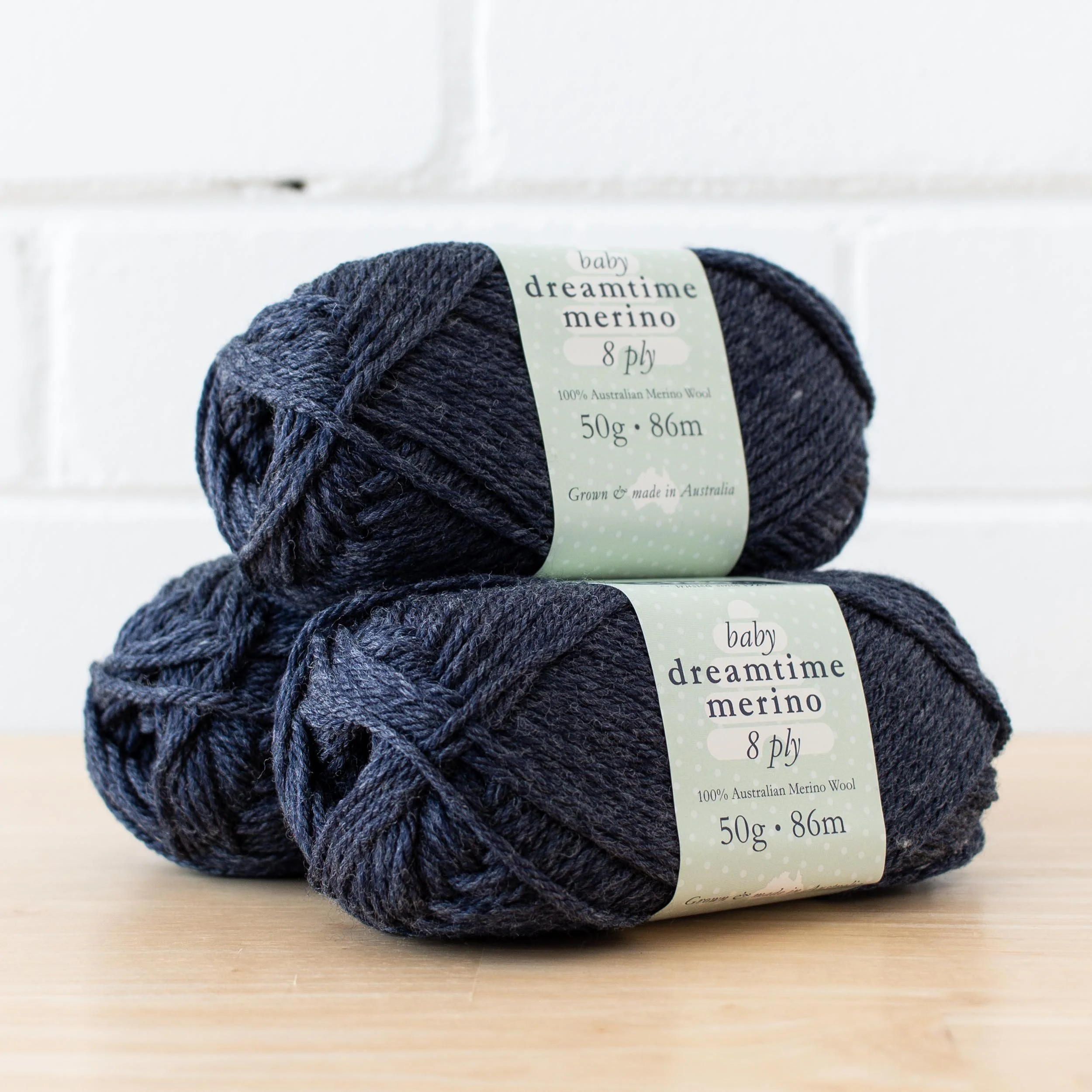 Patons Dreamtime Merino 8 Ply Stonewash Blue 4978 Loom Spindle